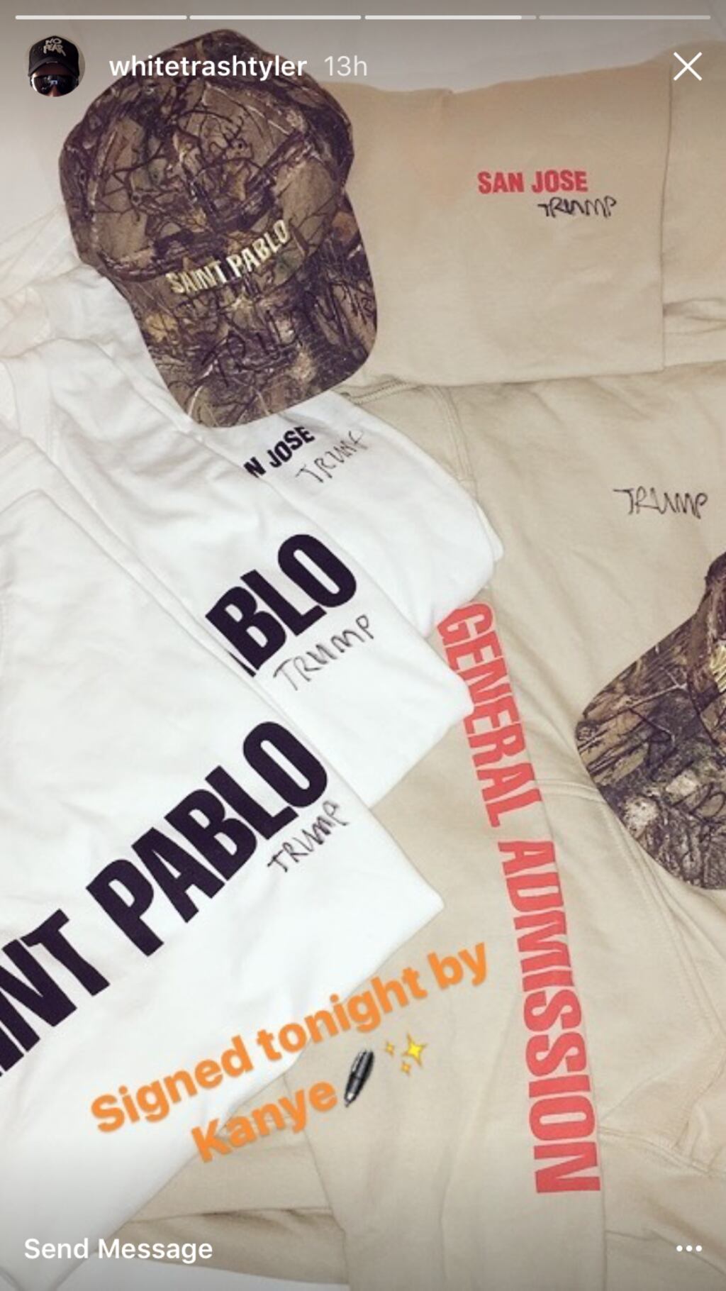 Kanye West Signed His Merch ‘Trump’ After Election Day