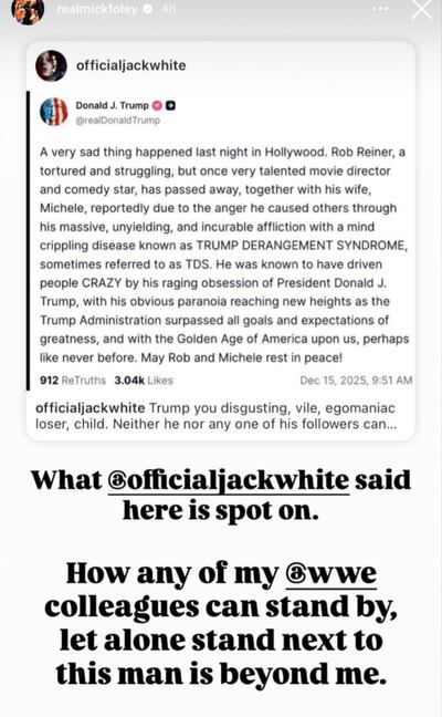 WWE Legend Mick Foley Leaves Company Over Trump’ Rob Reiner Post ...
