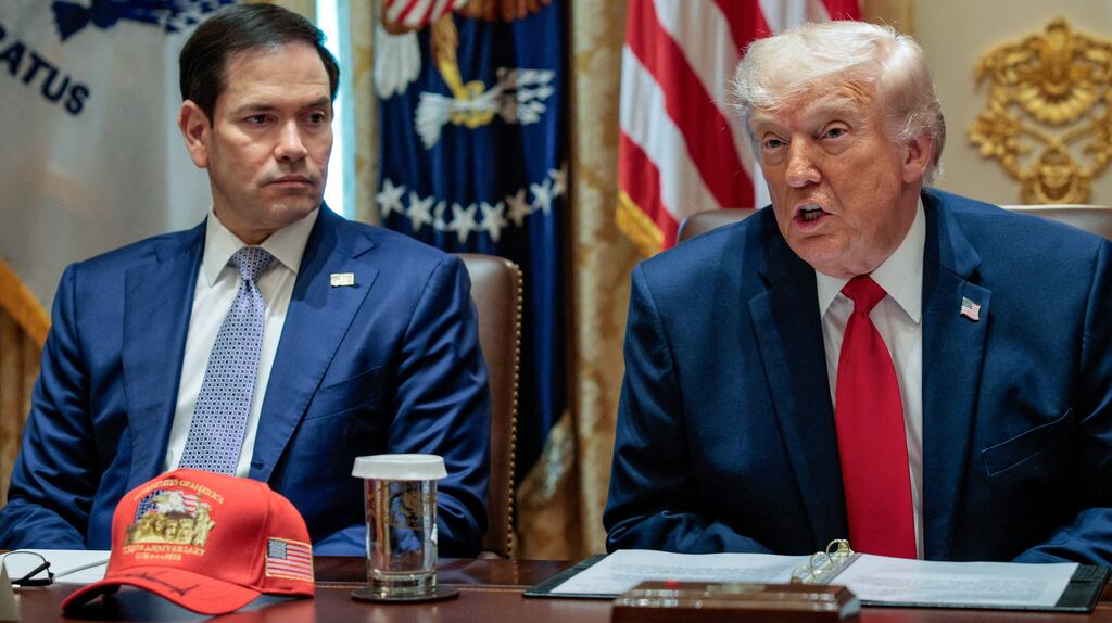Trump Uses Cabinet Meeting to Flog Tacky $55 Hats