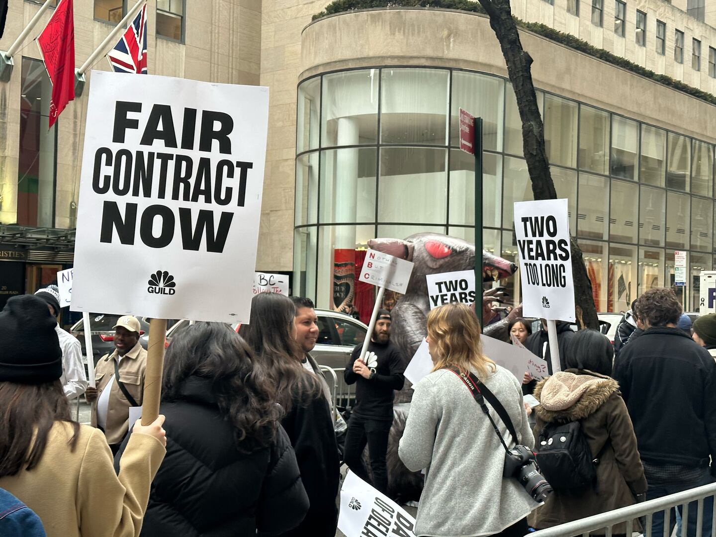 NBC and MSNBC Staffers Walk Off the Job in Contract Dispute