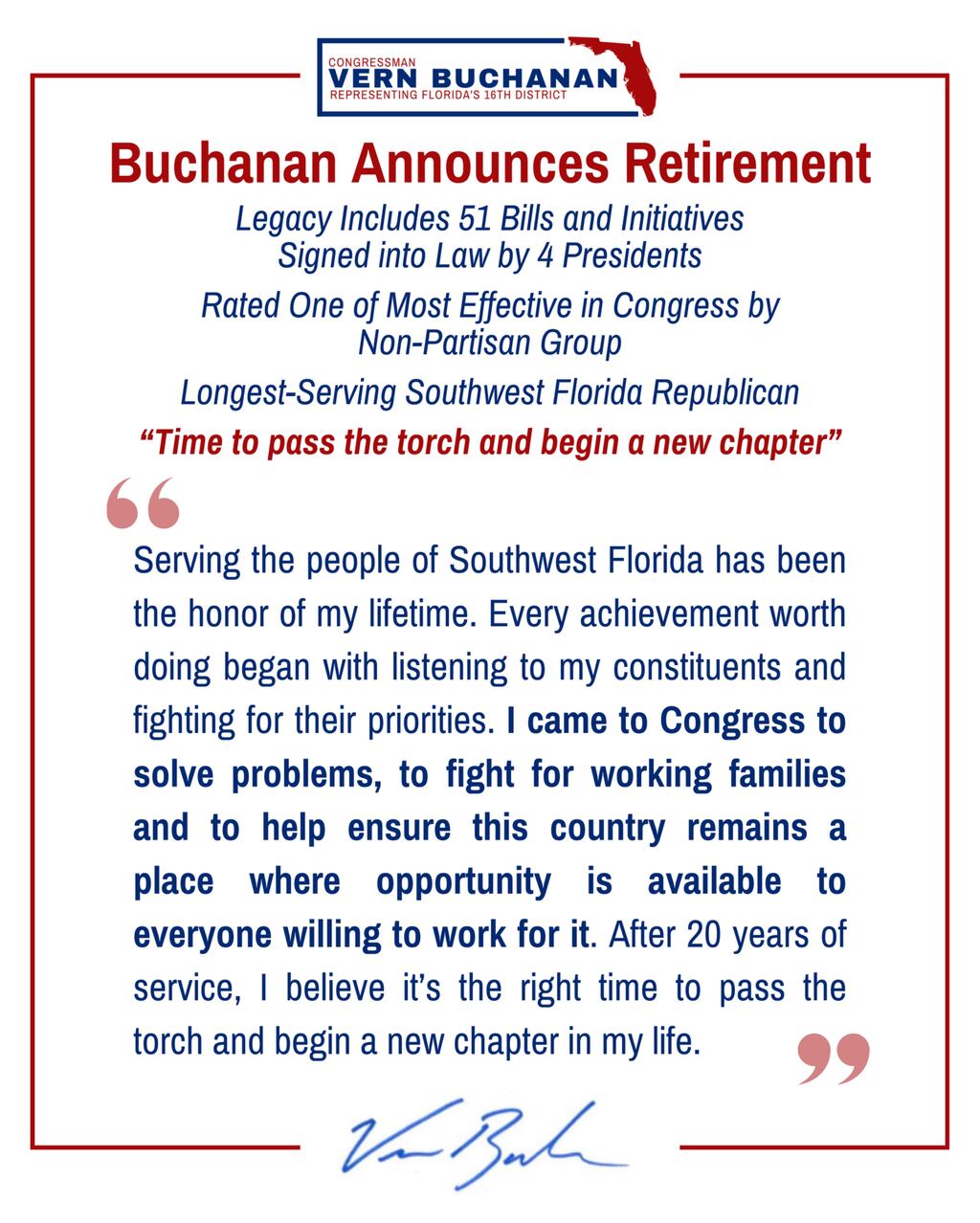 GOP's Capitol Hill Woes Explode With Fresh Departure of Vern Buchanan