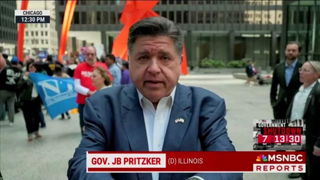 Illinois Gov. J.B. Pritzker on Trump’s Arrest Threat: ‘Come and Get Me’