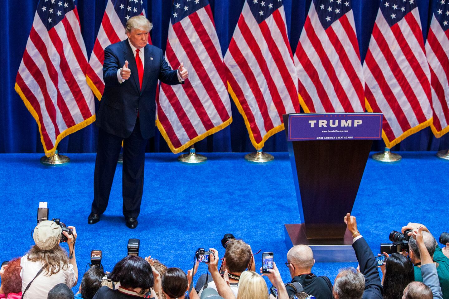 How Trump’s Tragic Golden Escalator Predicted the Decade It Started