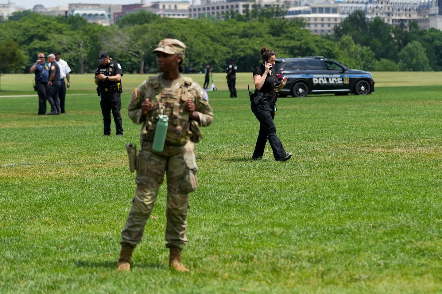 Trump Deploys National Guard Over Giant Mystery Message on National Mall