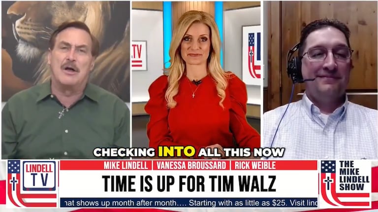 Mike Lindell Hints He’ll Challenge Tim Walz for Minnesota Governor