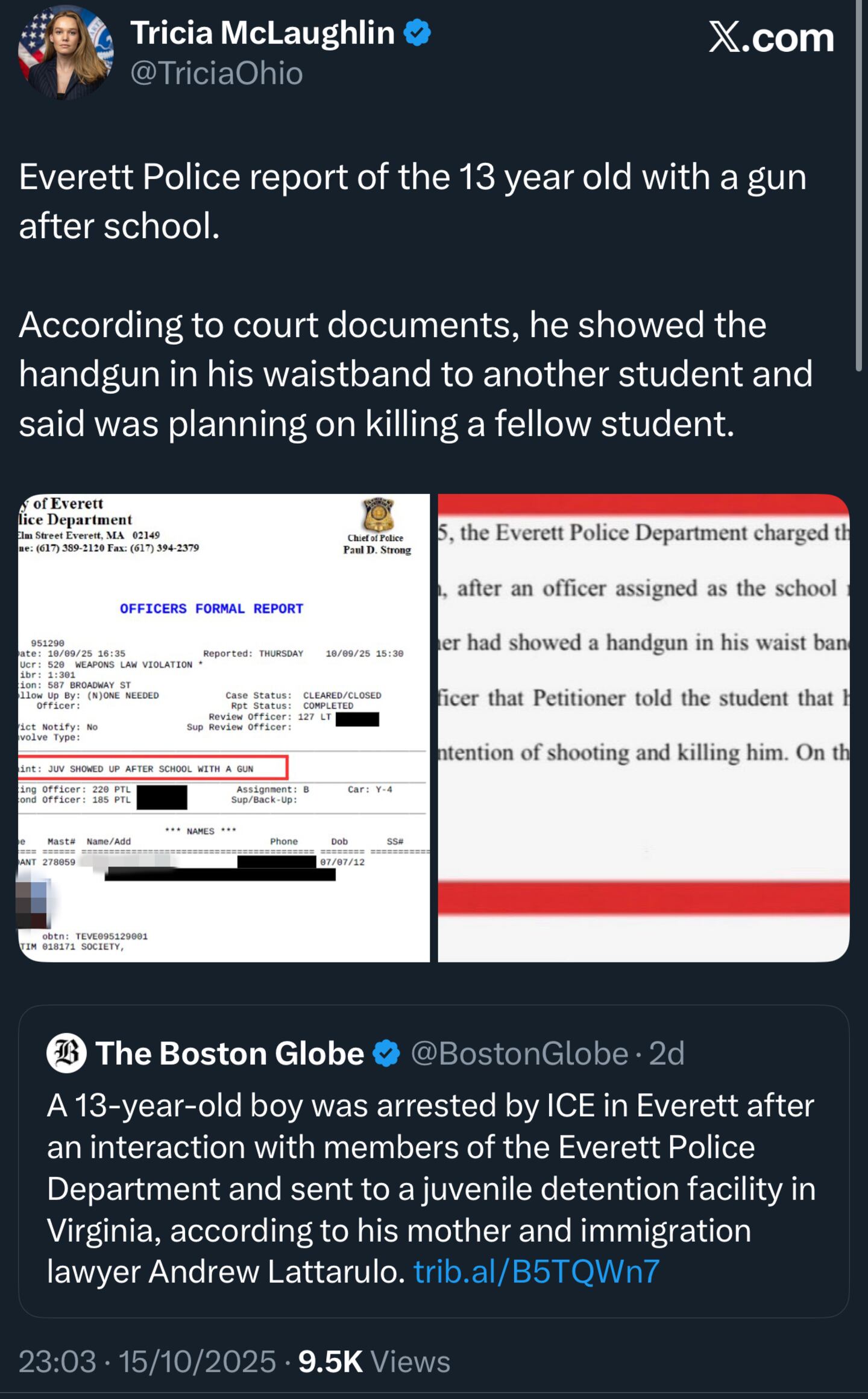 ICE Barbie’s Top Goon Accused of Illegally Revealing Child’s Rap Sheet
