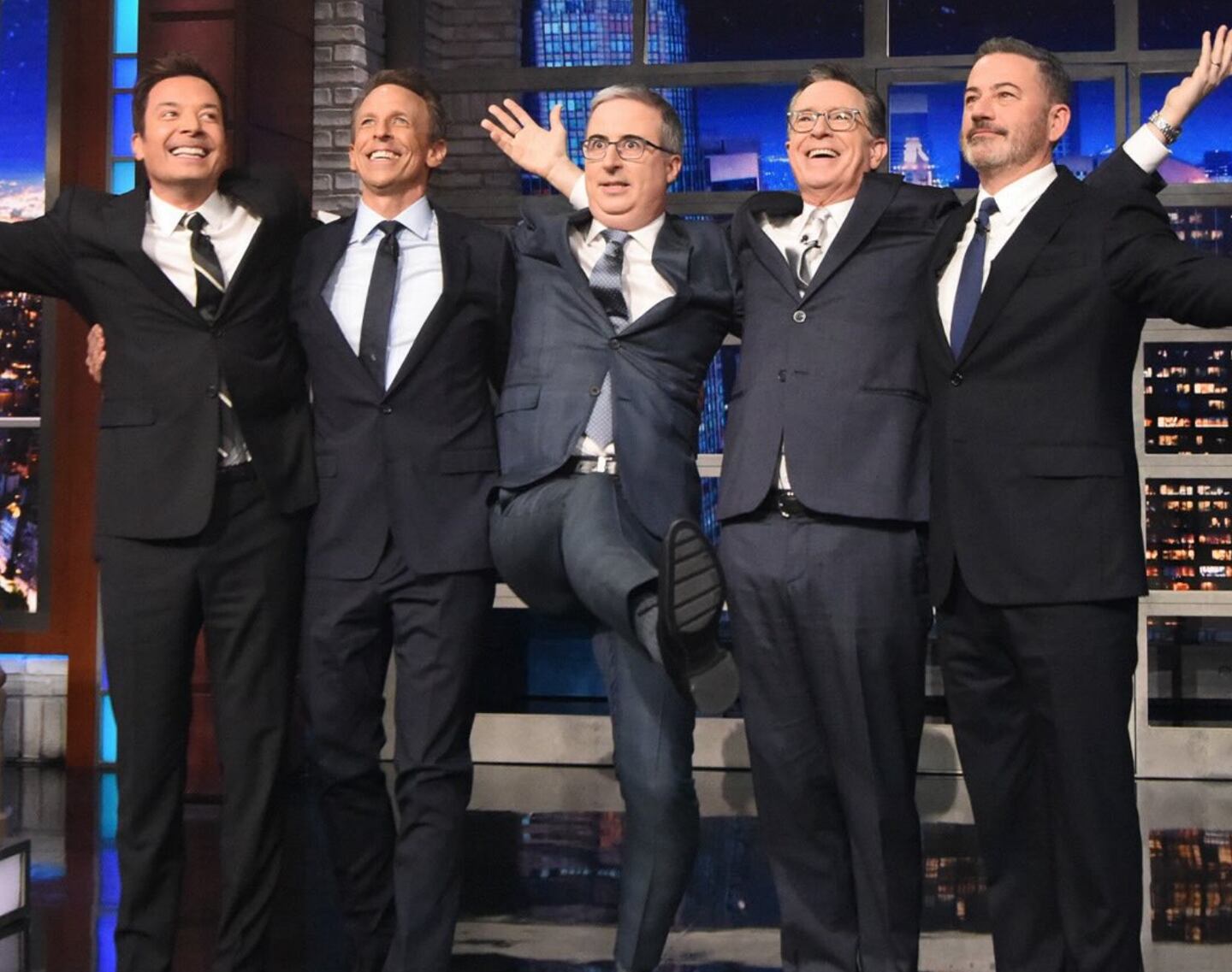 Late-Night Hosts Drop Surprise as Parting Gift for Stephen Colbert