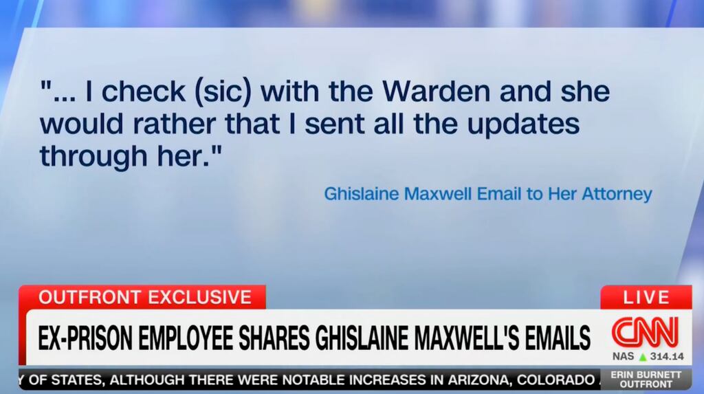 ‘Disgusting’ Details Leak From Ghislaine Maxwell Emails from Ex-Prison ...