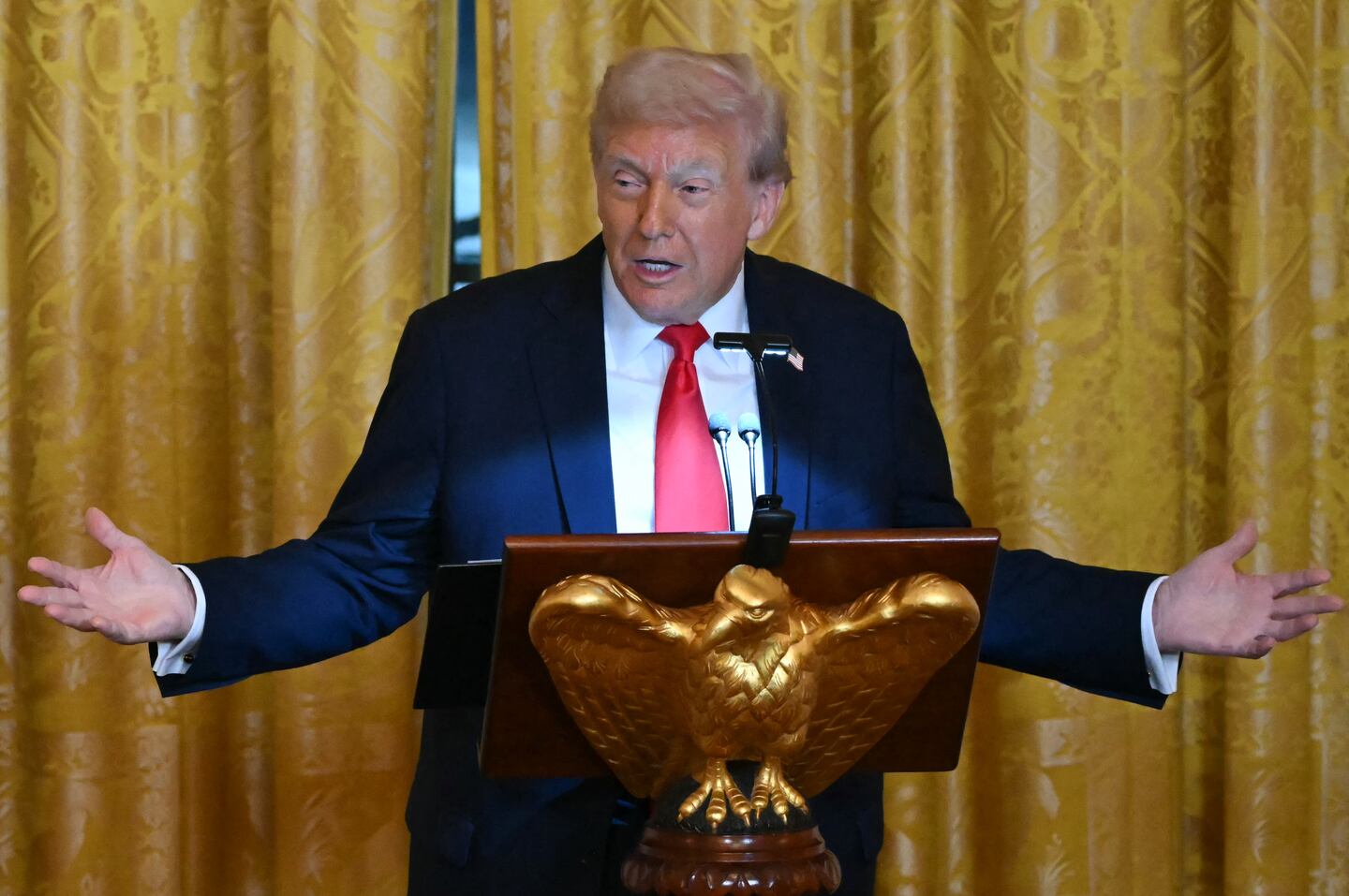 Donald Trump Cranks Up His White House Destruction as Backlash Rages