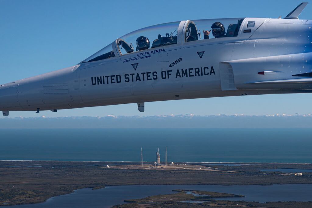 Pentagon Pete Cosplays as NASA Pilot Aboard Billionaire’s Jet