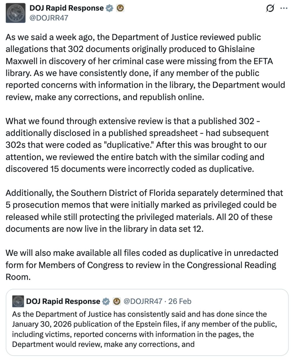 DOJ Finally Publishes Graphic Trump Allegations It Hid