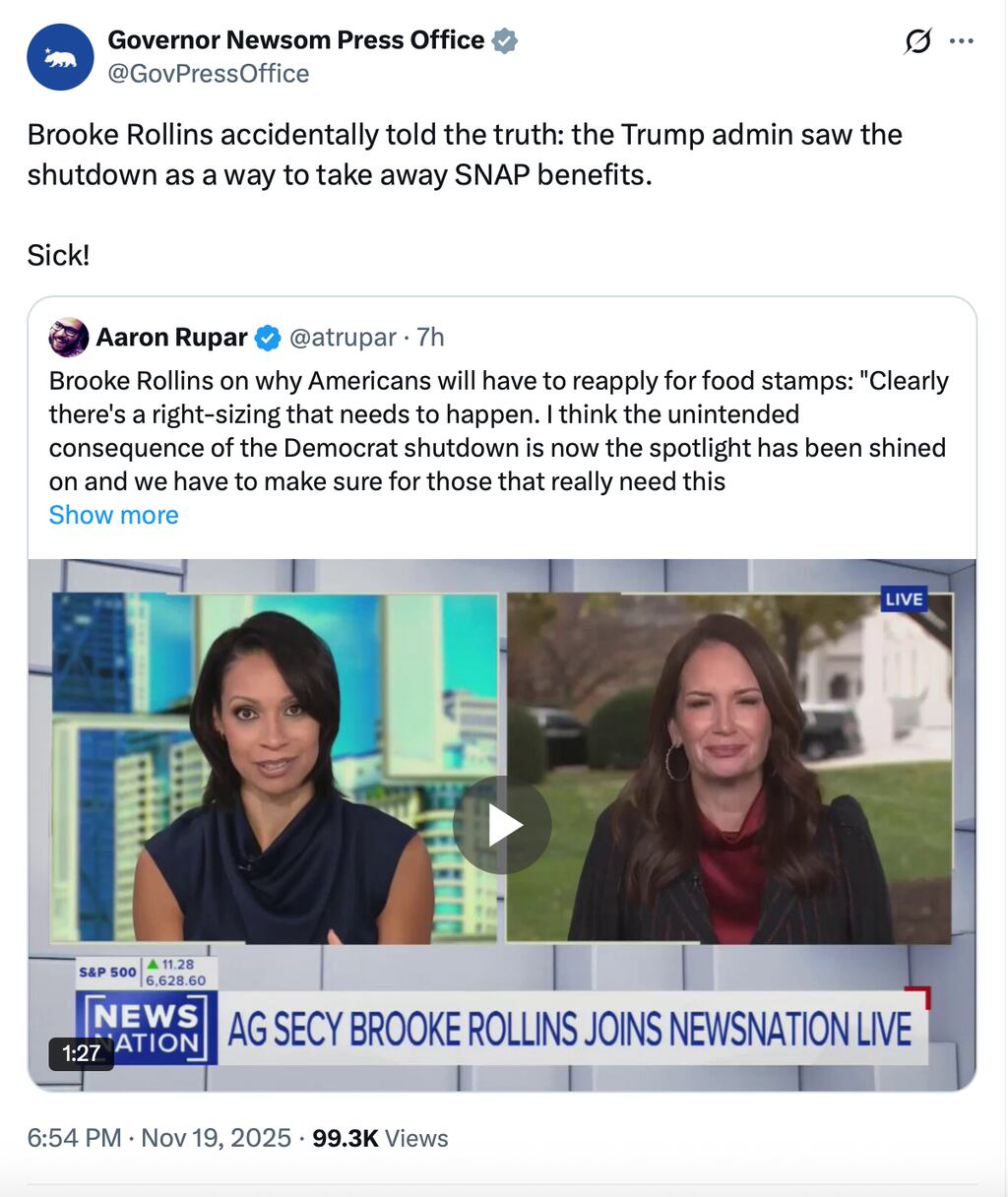 Gavin Newsom Exposes MAGA Minion for ‘Accidentally Telling the Truth’