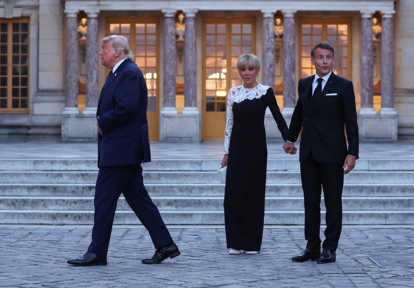 Donald Trump Guzzles Lobster and Caviar Before Signing Treaty at Versailles