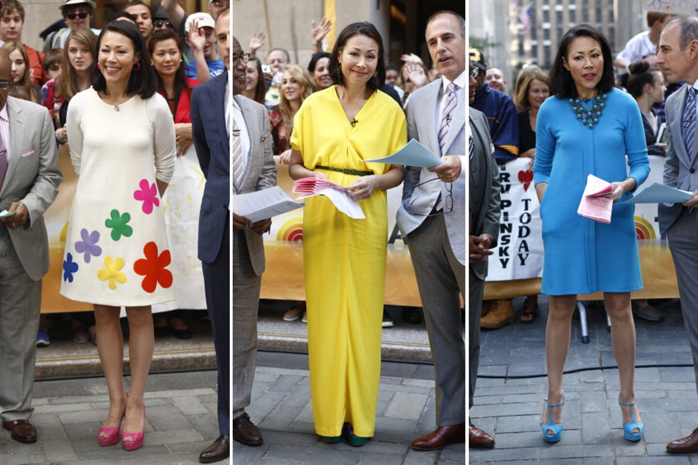 Ann Curry’s Crazy ‘Today’ Show Style: Bright Dress and Spike Heels