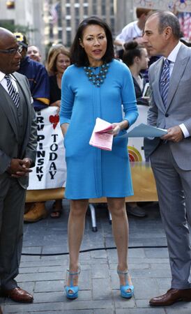 Ann Curry’s Crazy ‘Today’ Show Style: Bright Dress and Spike Heels