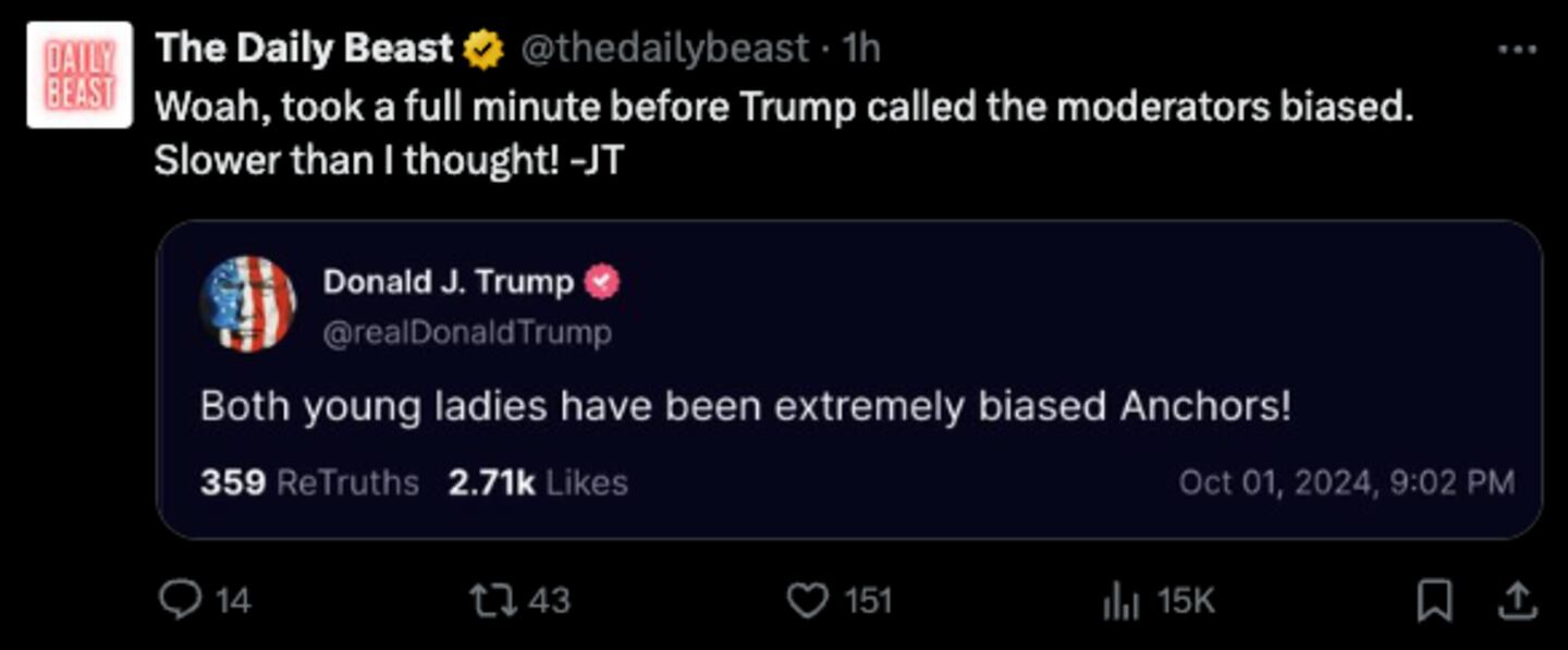 ‘My Blood Pressure Is Currently Infinity’: How Jill Twiss Survived the Debate