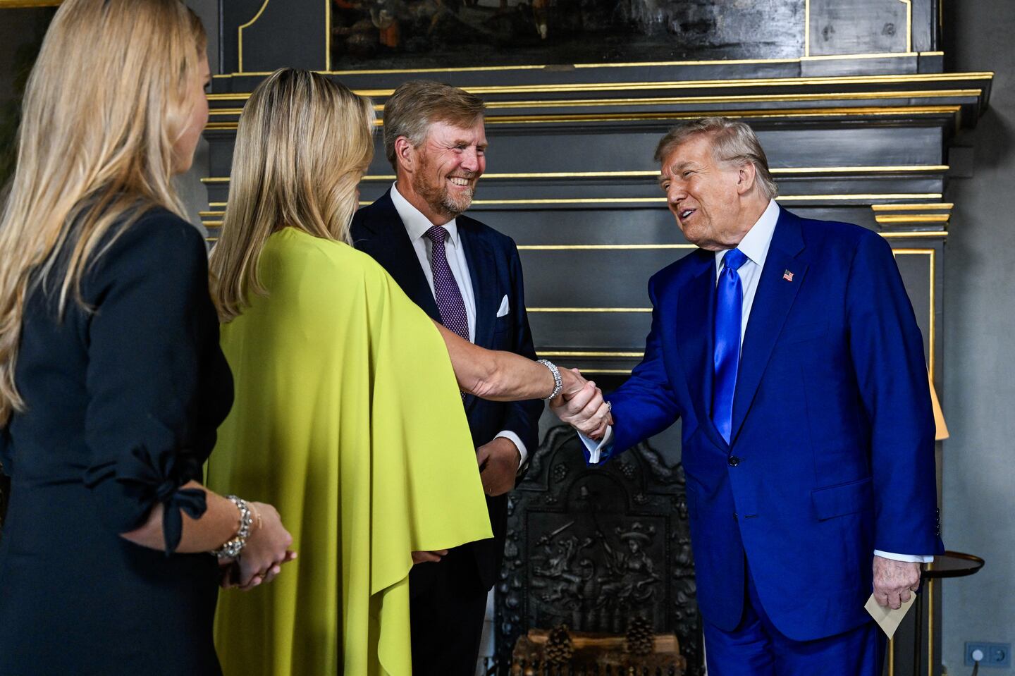 Dutch Queen Máxima Appears to Mock Trump to His Face During NATO Visit