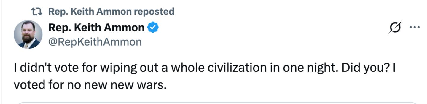 MAGA Civil War Explodes Over Trump’s Threat to Wipe Out Civilization