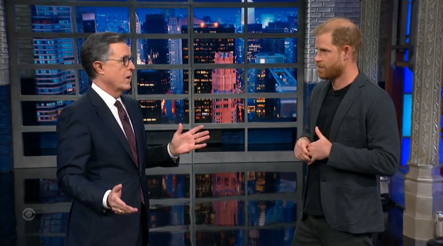 Prince Harry Goes Nuclear on ‘King’ Trump in Colbert Interview