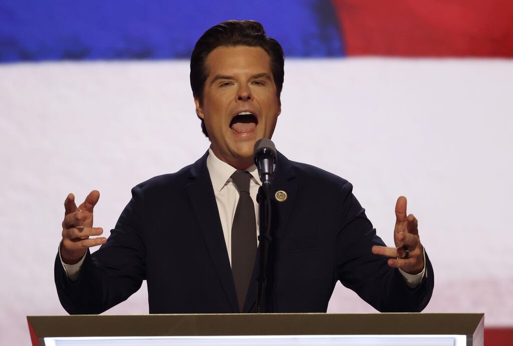 Matt Gaetz Begs George Santos for Advice After Viral Makeup Fail