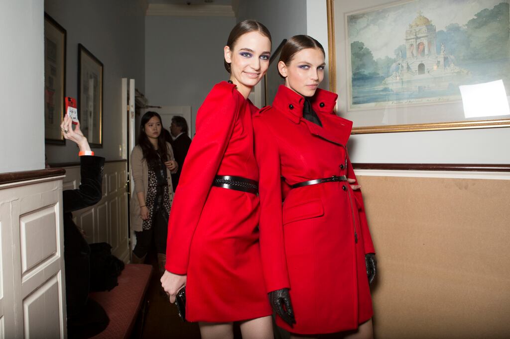 Backstage at Jason Wu