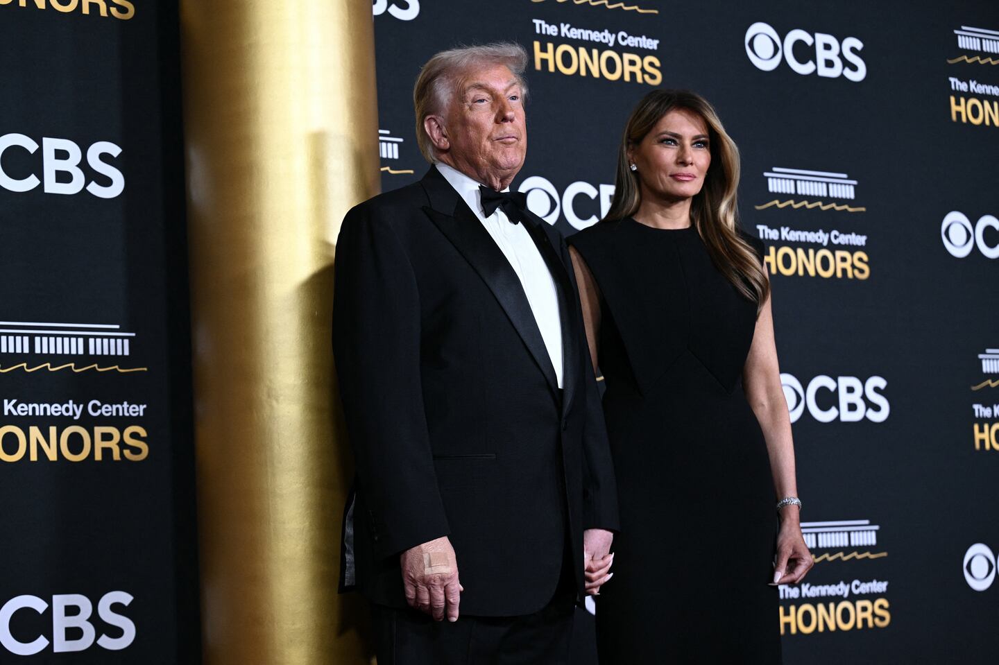 Donald Trump, 79, Flaunts Red Carpet Hand Bandage at Kennedy Center