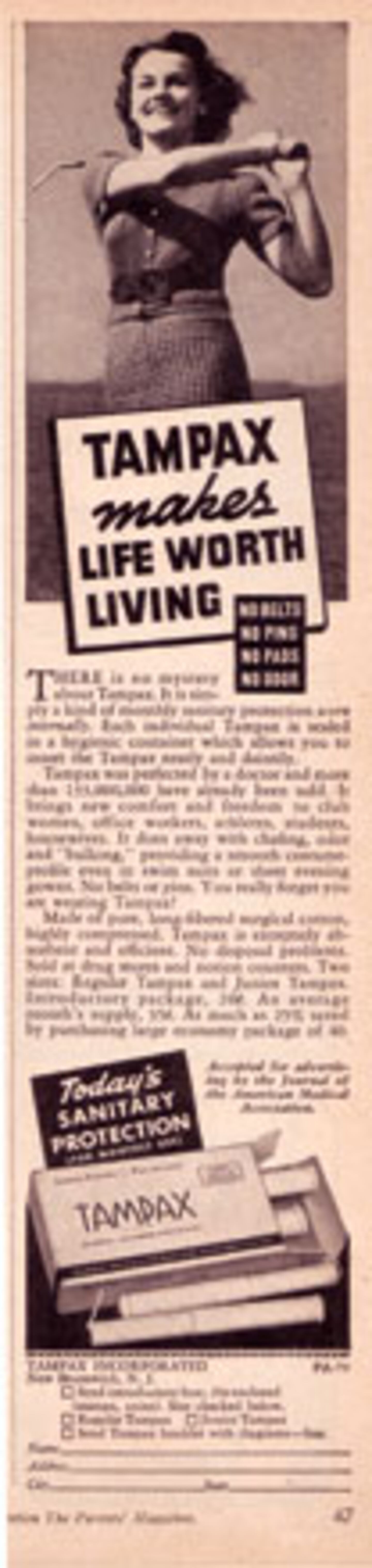 Menstruation Advertising, Through the Decades