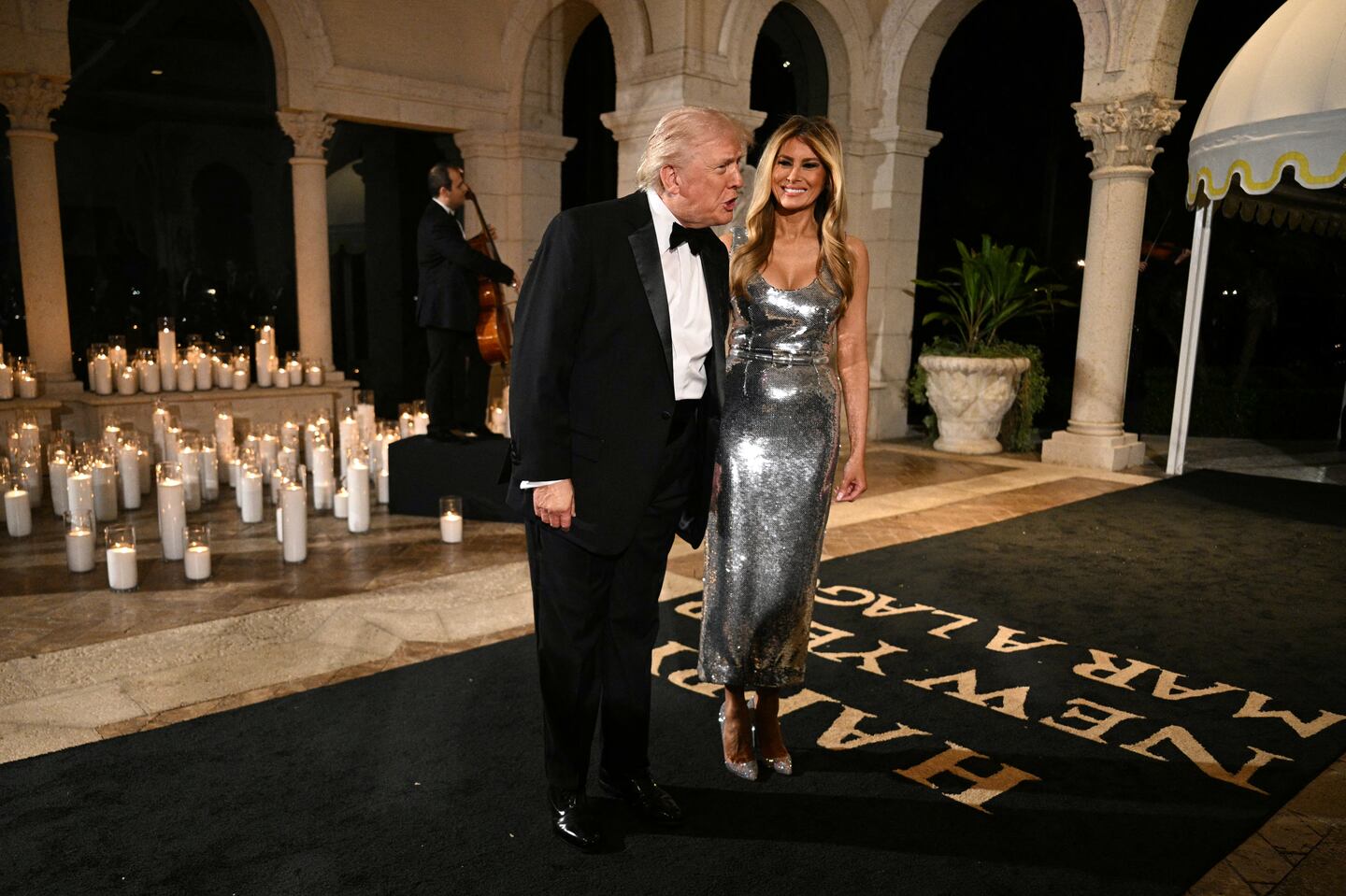 Trump, 79, Rings In The New Year With Makeup-Covered Hand