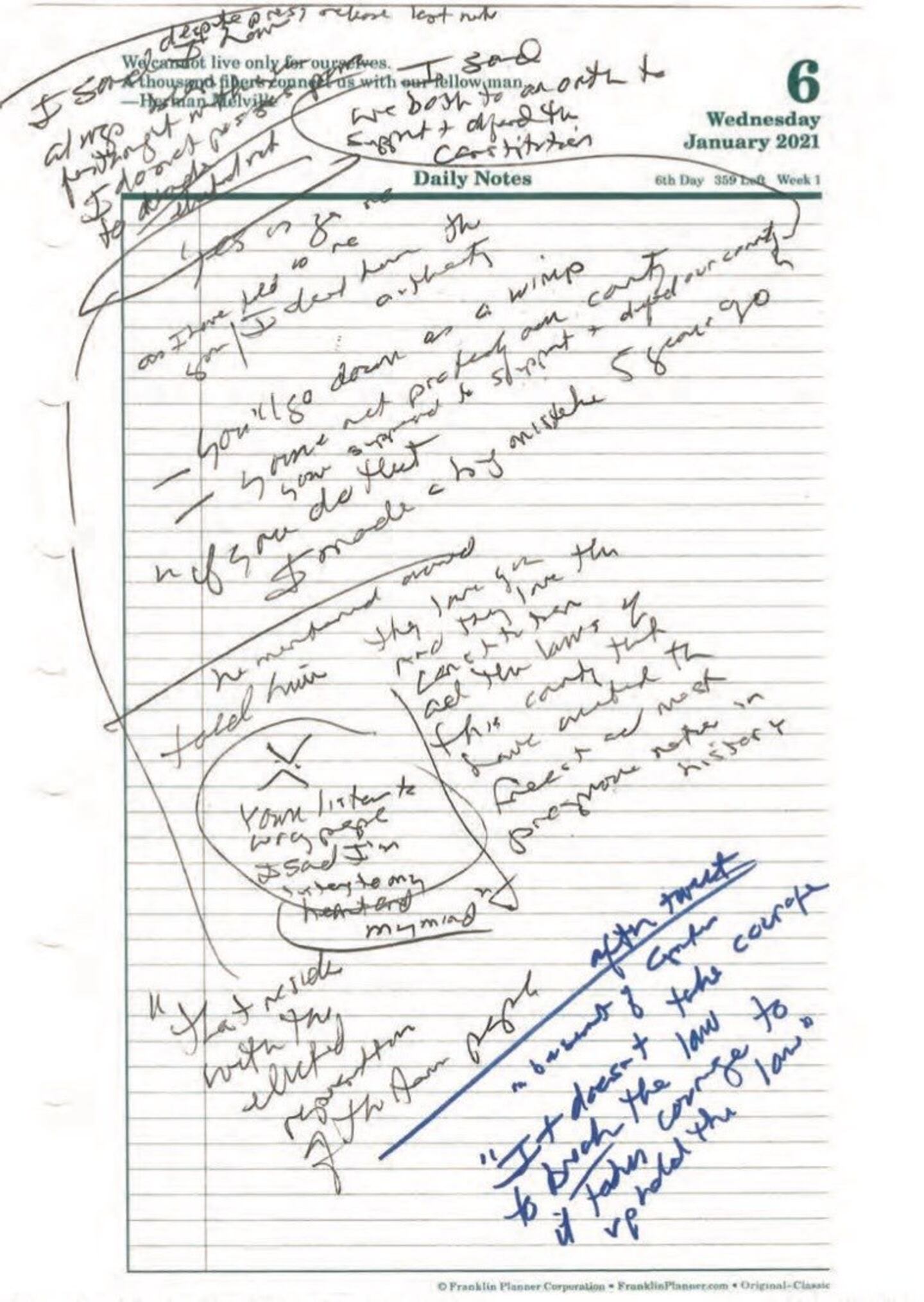 Mike Pence’s Shocking Notes on Donald Trump Jan. 6 Phone Call Revealed