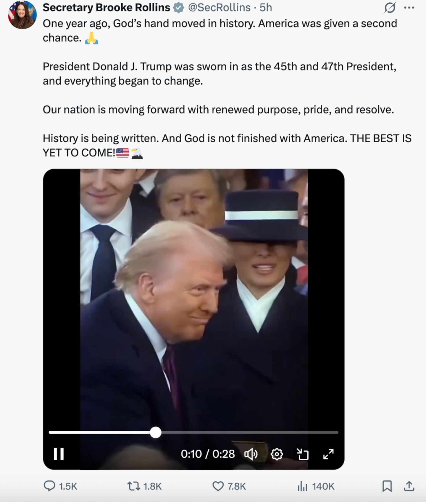 Trump Goons Turn Boss’ Anniversary Into Cringe Love-Fest