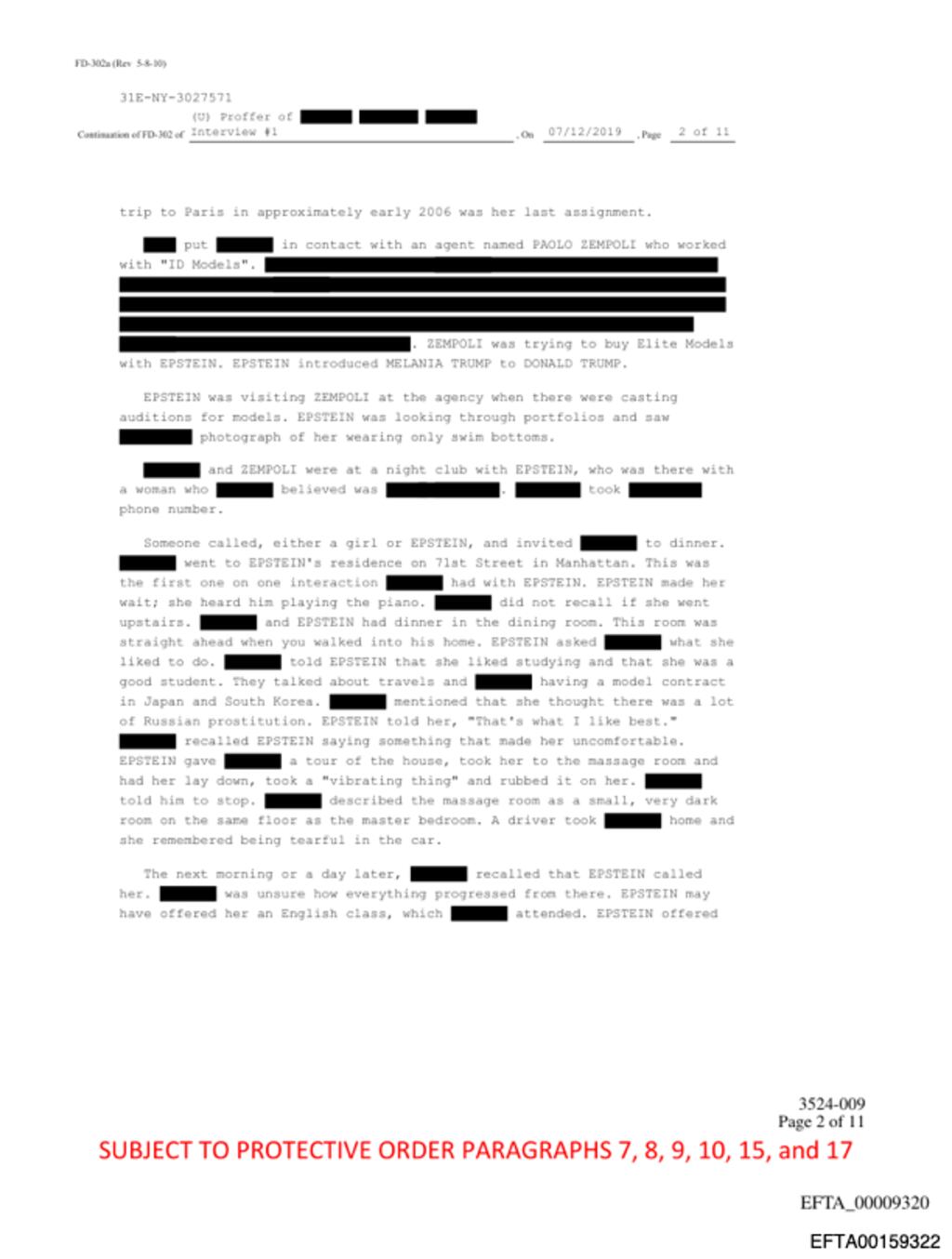 Epstein Assistant Told Feds He Introduced Melania to Trump, Files Reveal