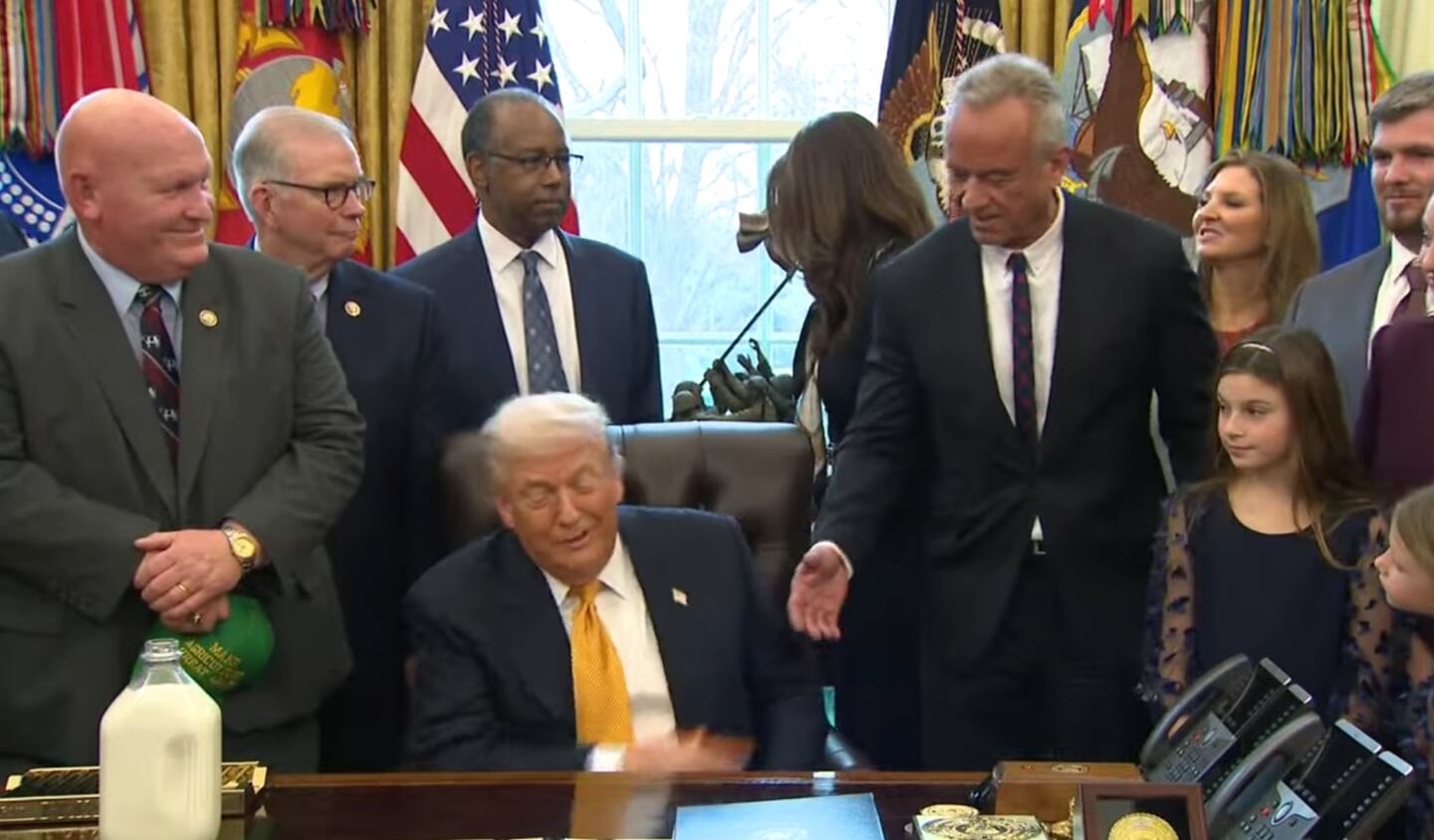 RFK Jr. Caught in Cringeworthy Trump Moment at White House