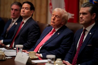 See Every Angle of Donald Trump, 79, Nodding Off in His Own Cabinet Meeting