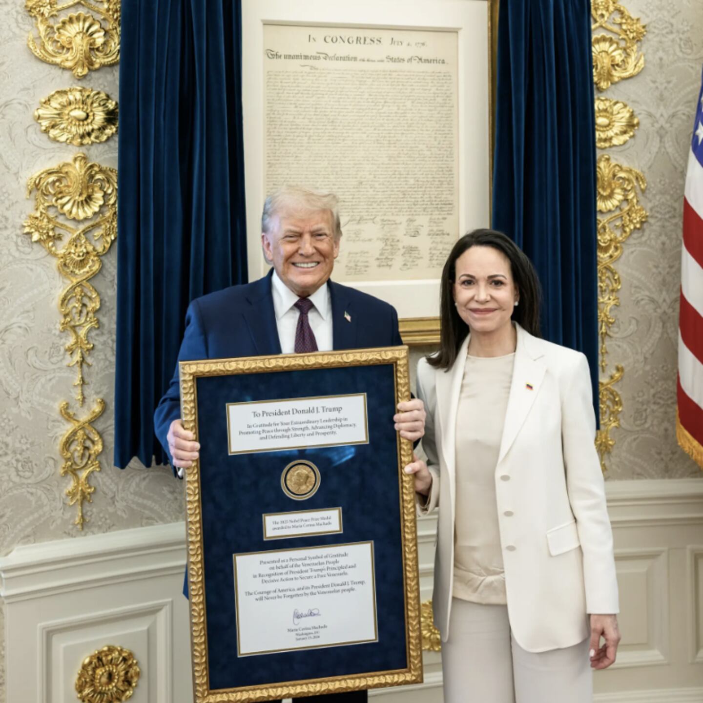 Trump Snubs Nobel Winner Who Gifted Him Her Golden Peace Prize