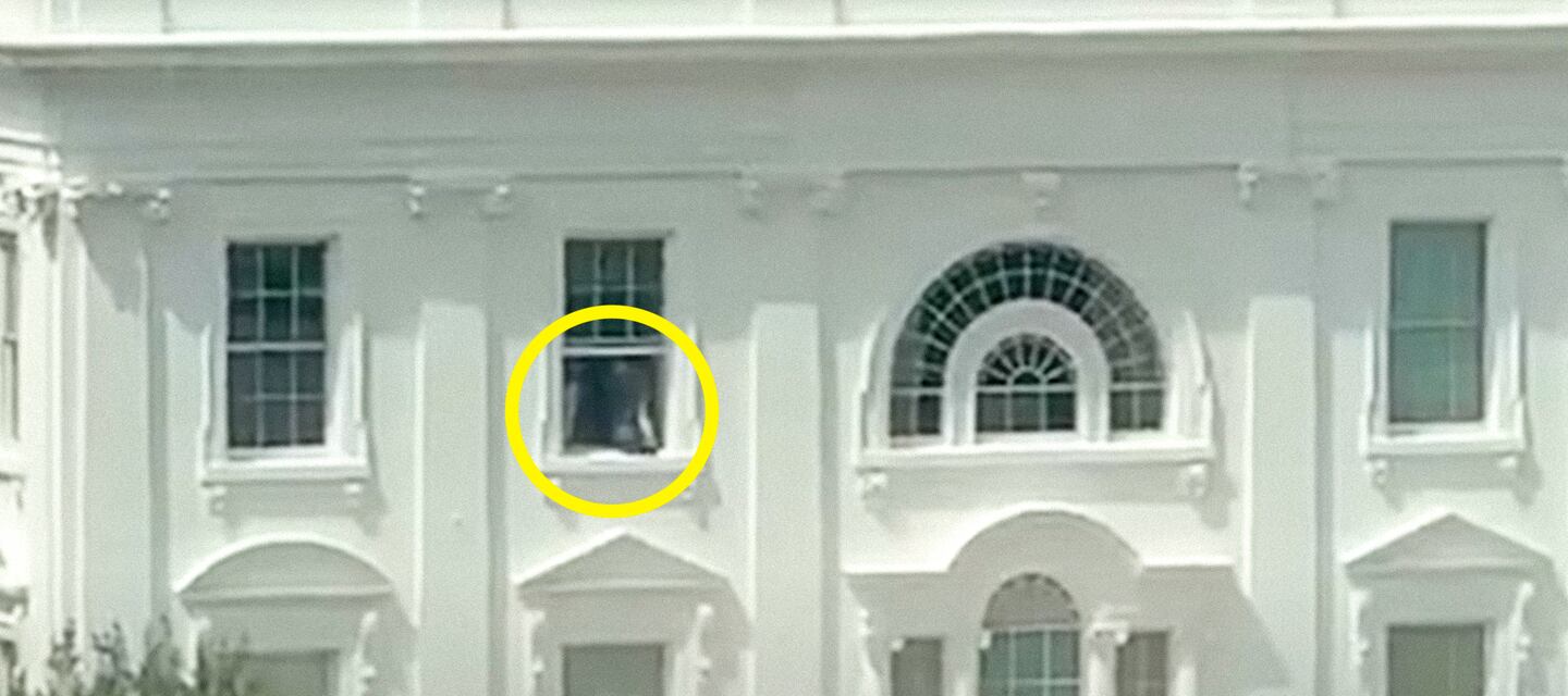 Trump Gives Bonkers Explanation for White House Window Video