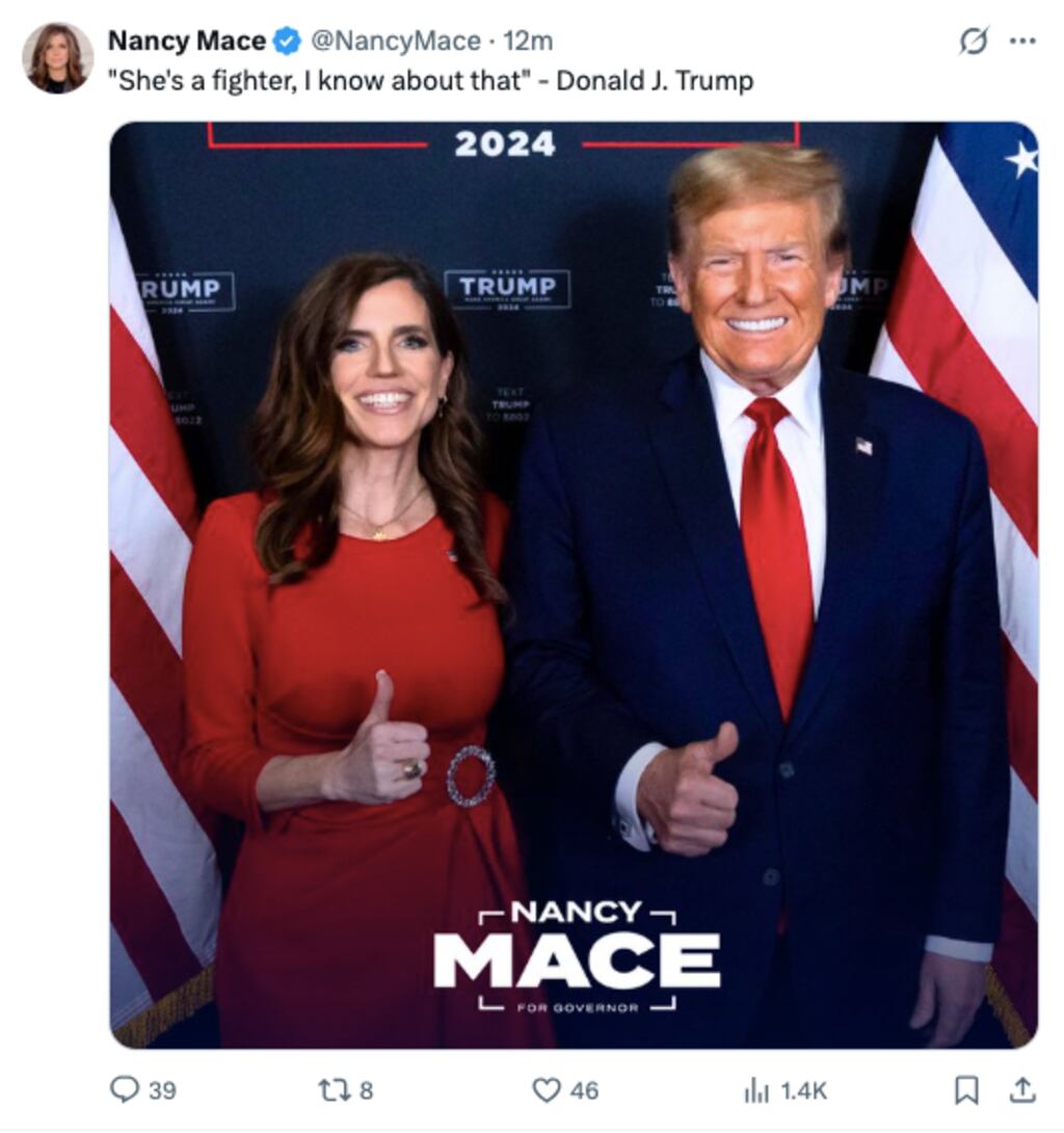 Nancy Mace Launches Desperate Bid to Win Trump Back