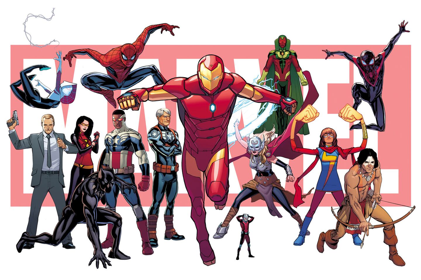 The Faces of the All-New Marvel Universe: Iron Man, Spider-Man, and More!