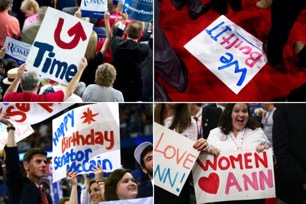 Signs at the RNC