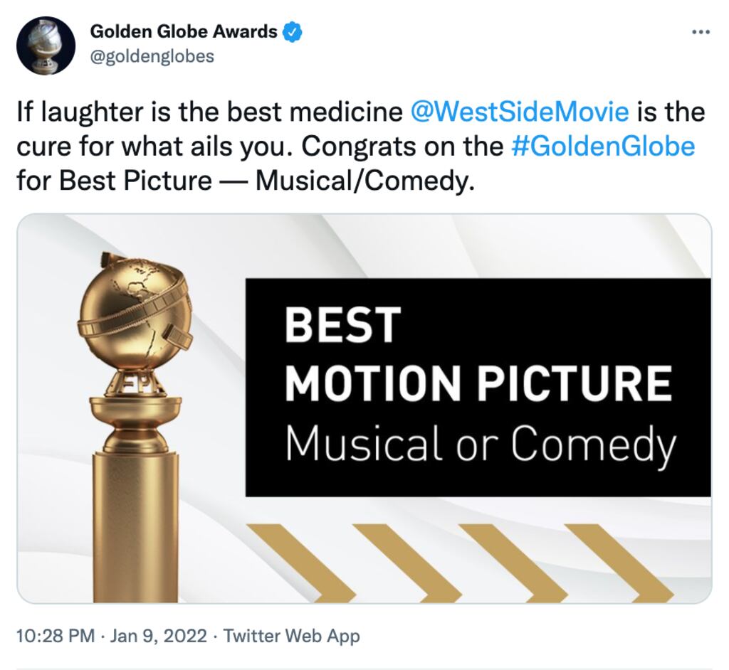 The Twitter Golden Globes Were an Embarrassing Mess