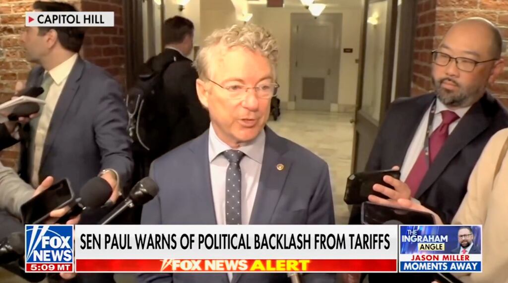 GOP Sen Rand Paul Warns Trump Tariffs Could Spell Electoral Catastrophe ...