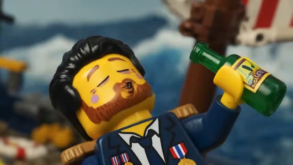 How AI Satirist Turns MAGA Goons Into Lego Laughing Stocks