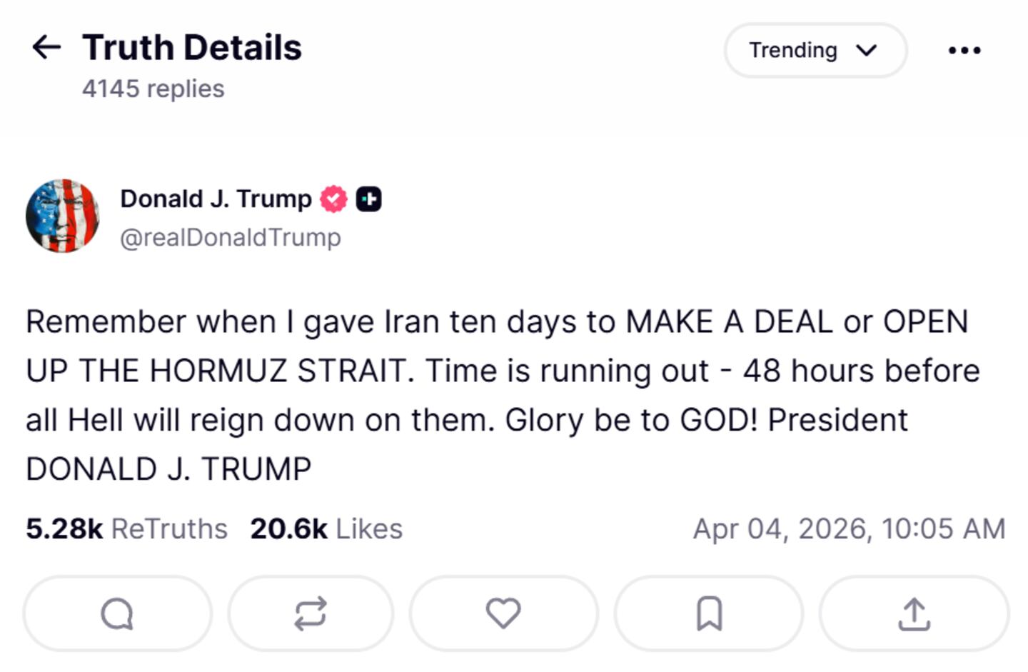 Donald Trump Drops F-Bomb in Unhinged Easter Morning Truth Social Rant