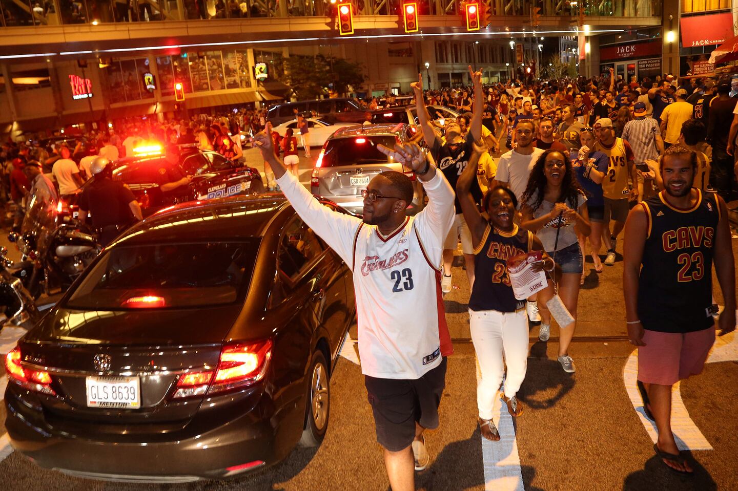 Cleveland Celebrates Cavaliers Win (PHOTOS)