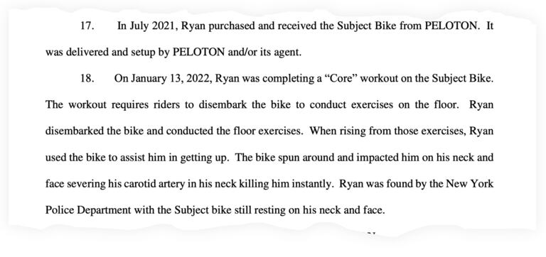 Mom Says ‘Dangerous’ Peloton Bike Killed Her Son Ryan Furtado