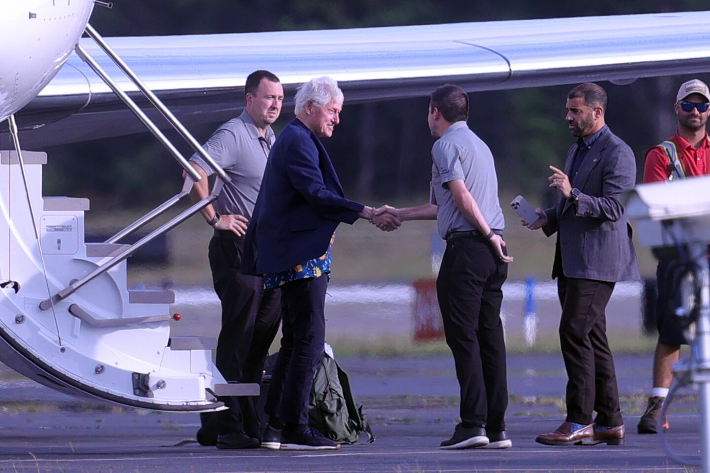 Bill Clinton, 79, Spotted With Medical Device at Airport