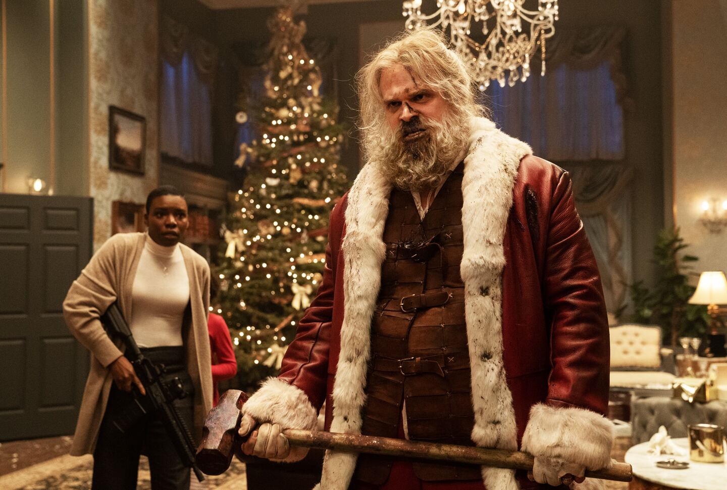 ‘Violent Night’ Review: Santa Kicks Ass and Curses in Hilarious Thriller
