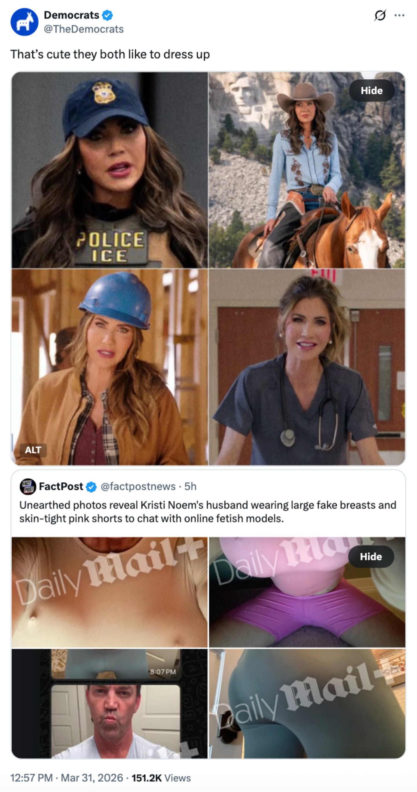 ICE Barbie Kristi Noem’s Wardrobe Back in Spotlight as Husband Bryon’s ...