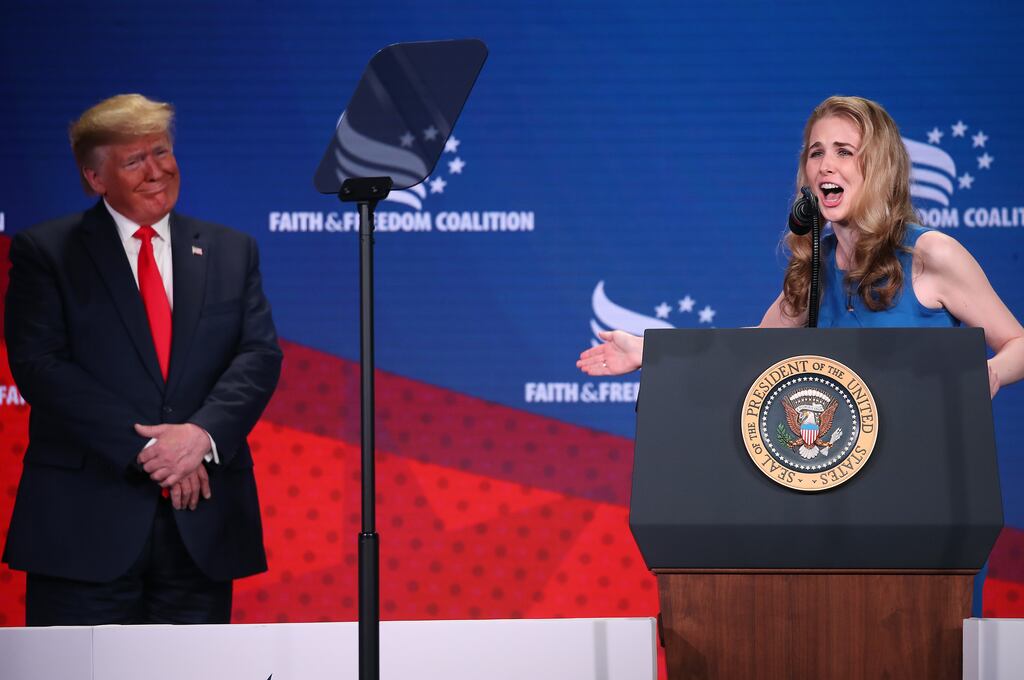 Secret Service Freaked Out by Trump’s Adoring Female Aide