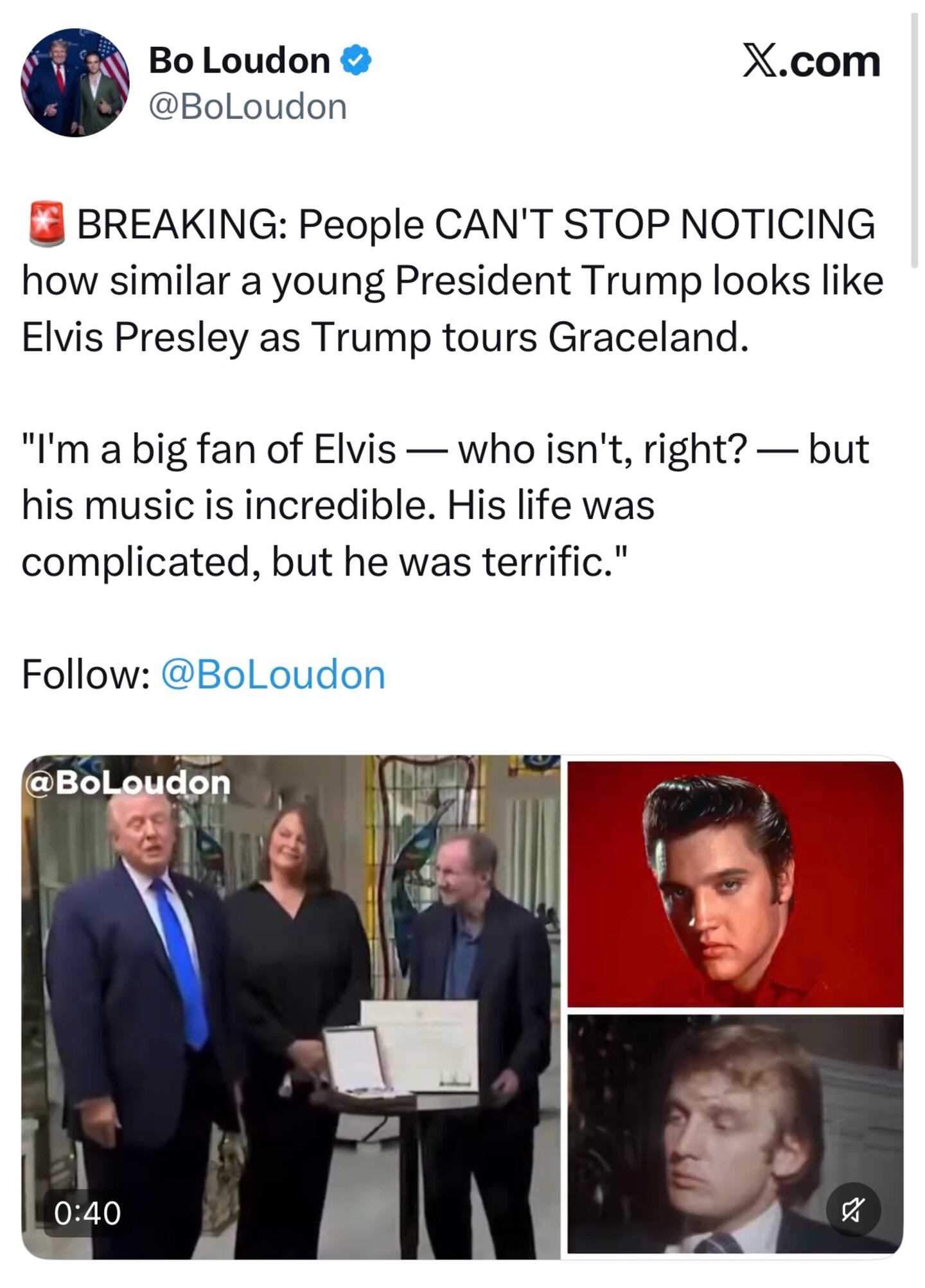 MAGA Tries to Convince America That Trump Looks Like Music Legend Elvis ...