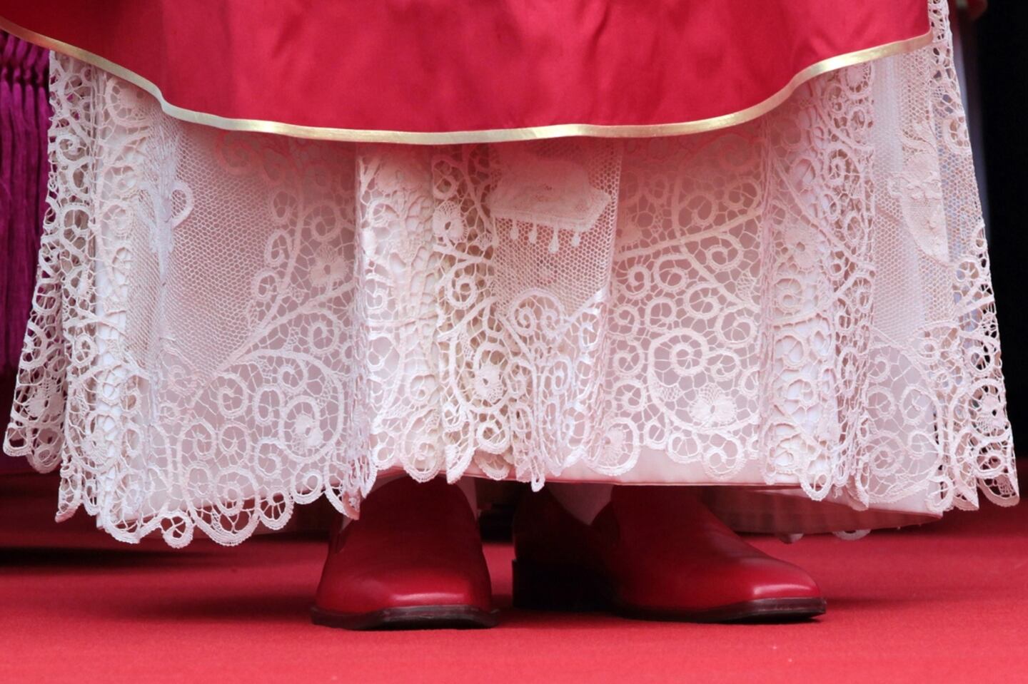 Shocker: Pope Benedict's Red Shoes Weren't Prada